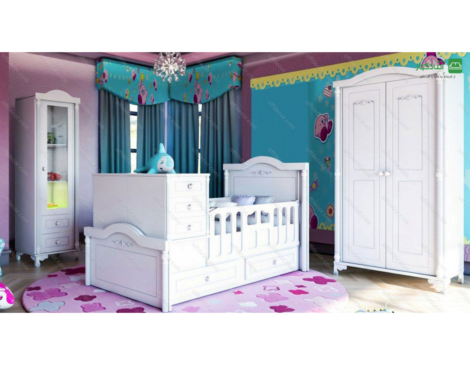 تخت خواب نوزاد نوجوان آوا، قیمت و مشخصات | آف دکور