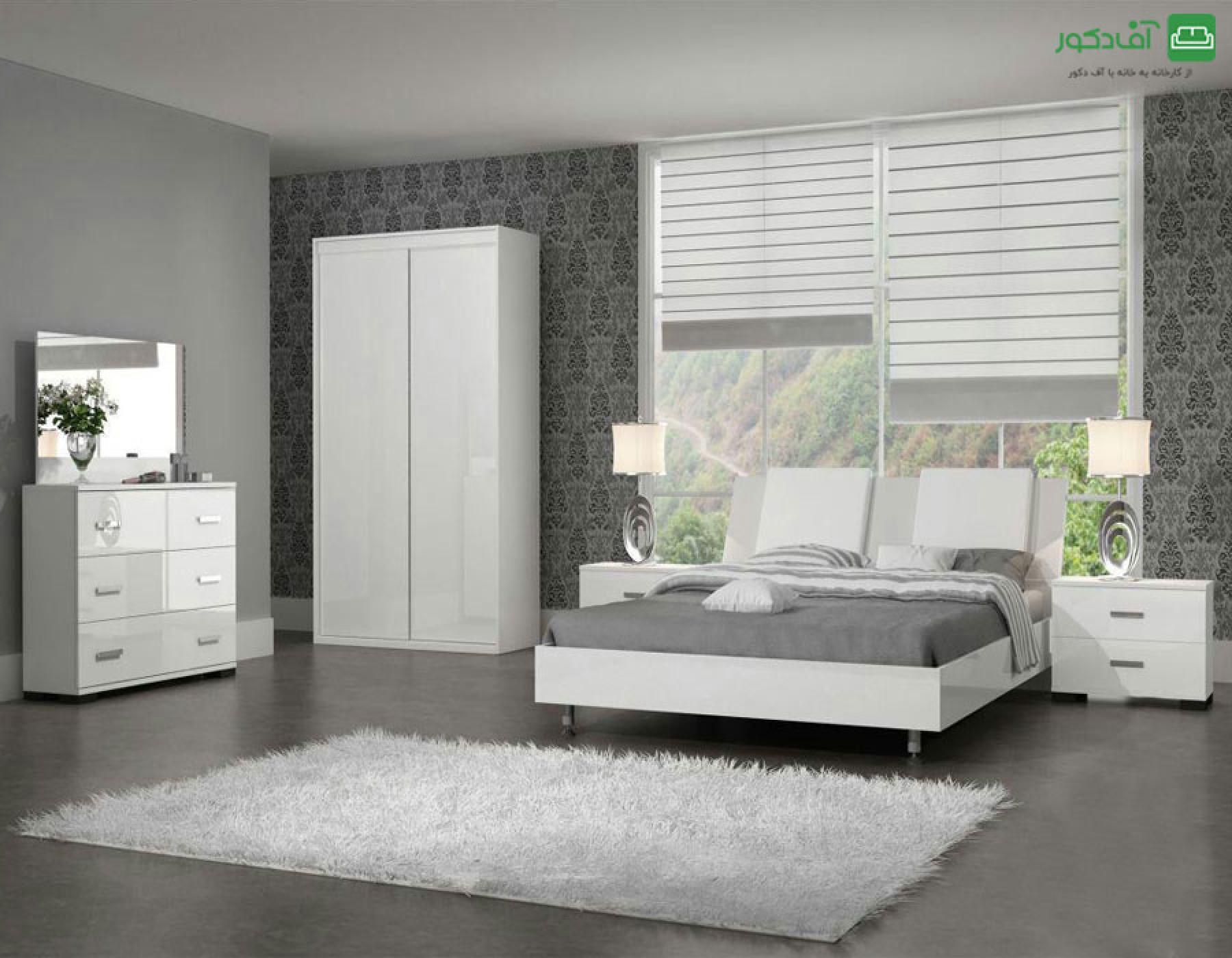 تخت خواب دو نفره بئاتریس | آف دکور