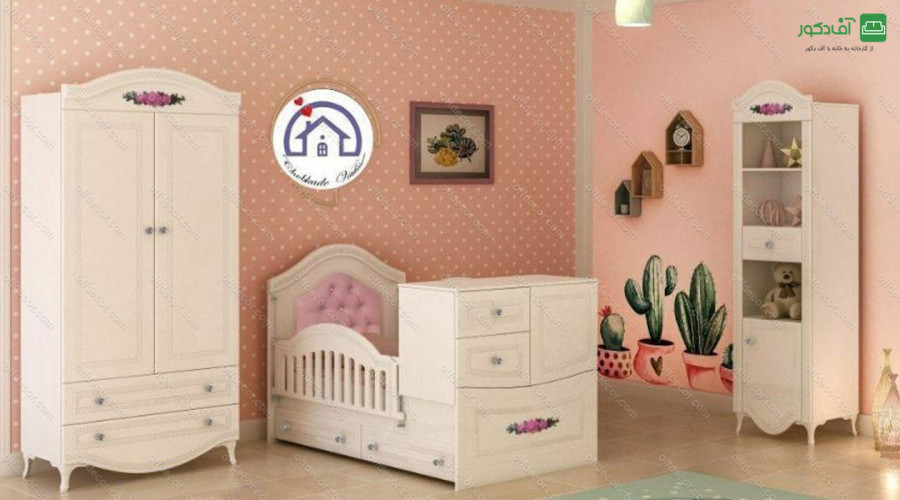 تخت خواب نوزاد نوجوان آوا، قیمت و مشخصات | آف دکور