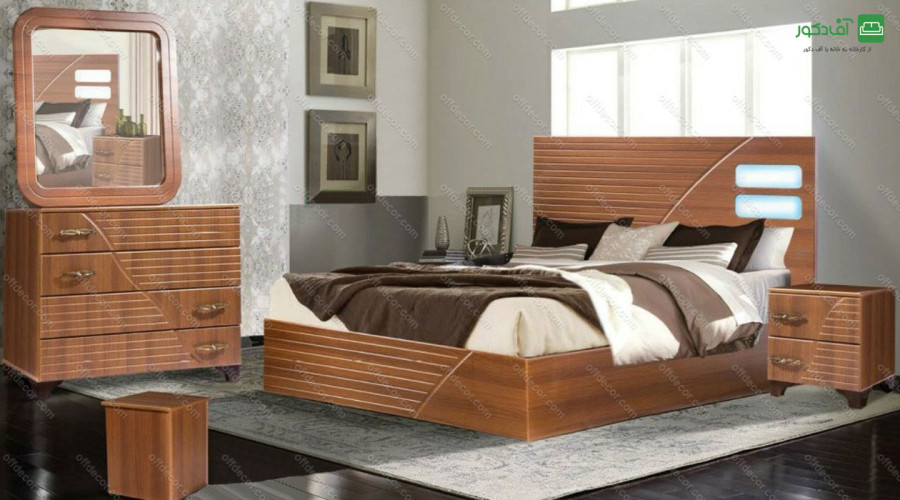 تخت خواب دو نفره پارما | آف دکور